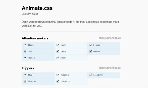 Animationen ohne Javascript mit animate.css
