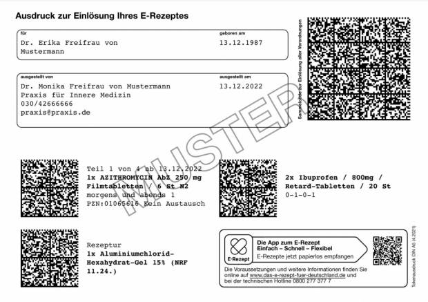 Elektronisches Rezept geht in erste Testphase – Pflicht ab 2022